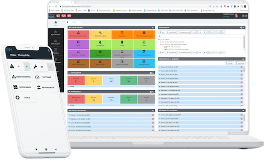 Características del software de mantenimiento DIMO Maint MX